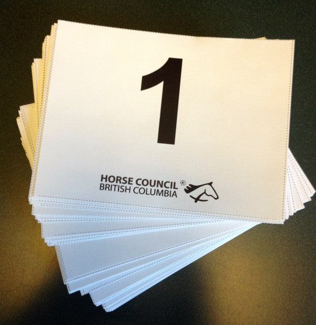 Competition Numbers – Horse Council BC Store